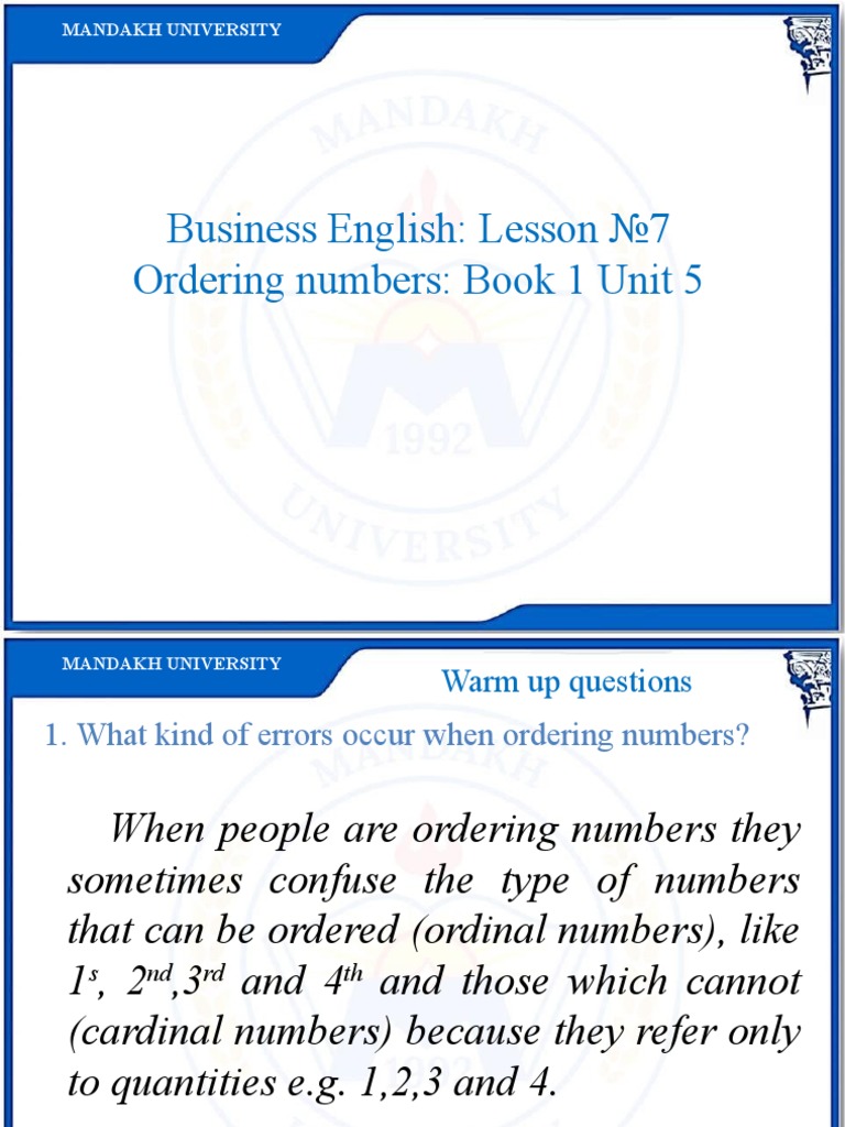 Lesson 7 | PDF