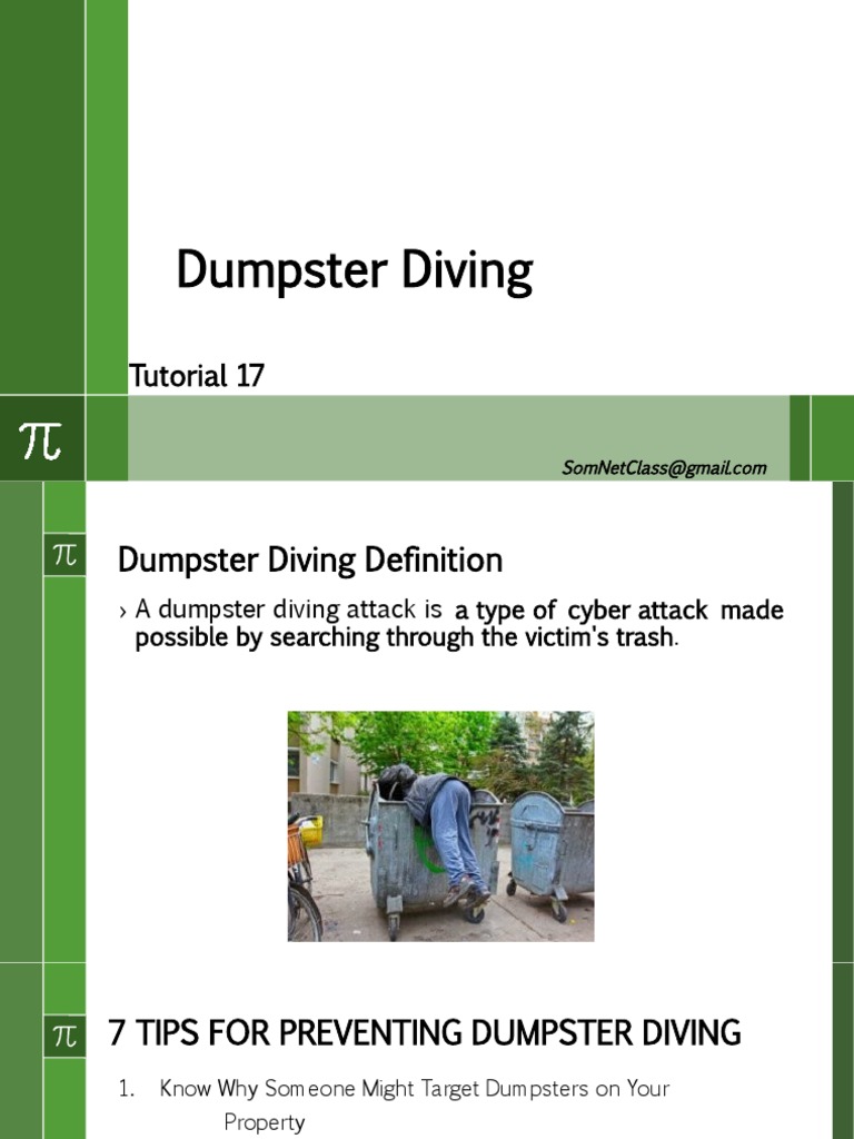 Dumpster Diving-Tutorial 17 | PDF
