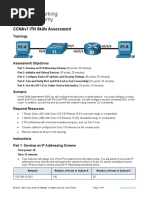 CCNA 3 - EnSA Practice PT Skills Assessment (PTSA) Answers | PDF | Cisco Certifications ...