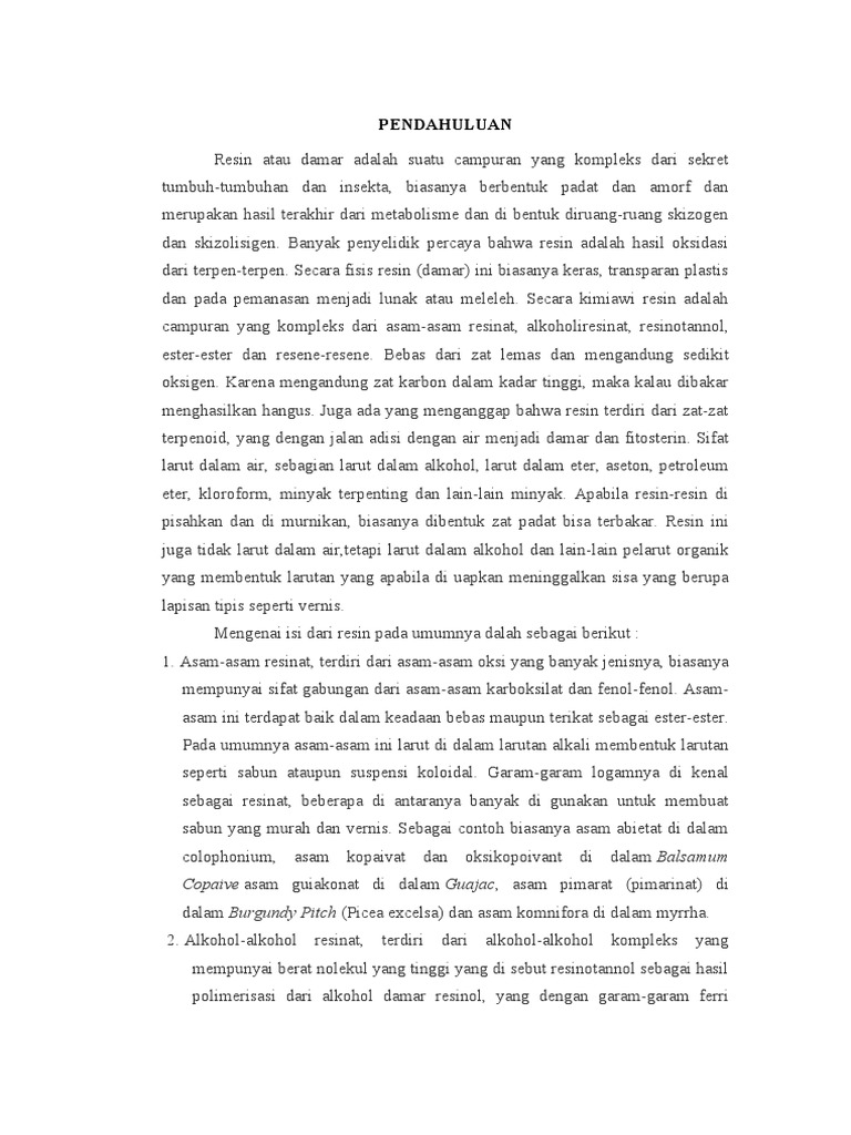 TUGAS KEL 1 Resin | PDF