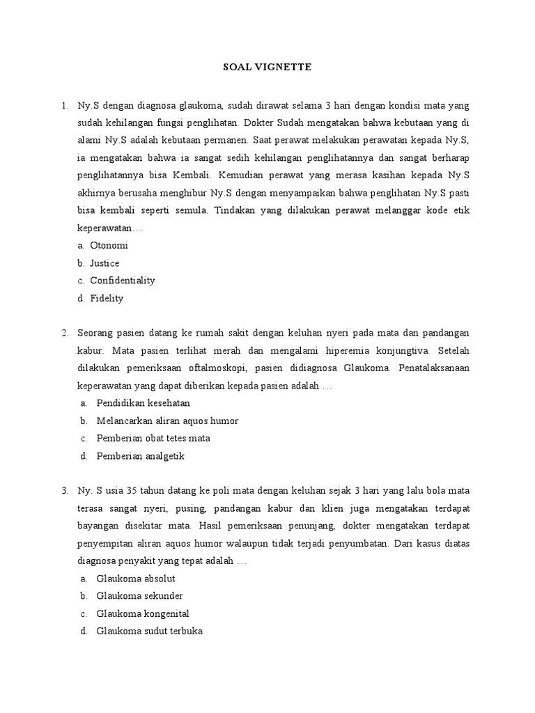 Soal Vignette | PDF