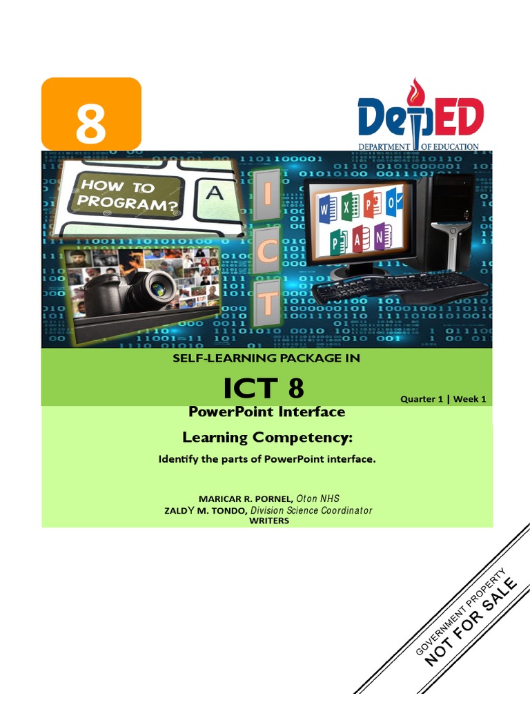 Powerpoint Interface Learning Competency:: Self-Learning Package in ...