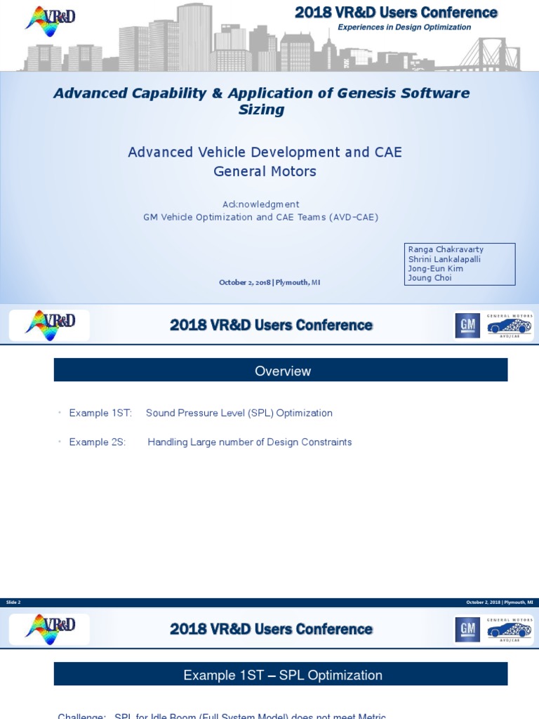 2018-VRD-Users-Conference Presentation GM Sizing PM175 Approved | Download Free PDF ...