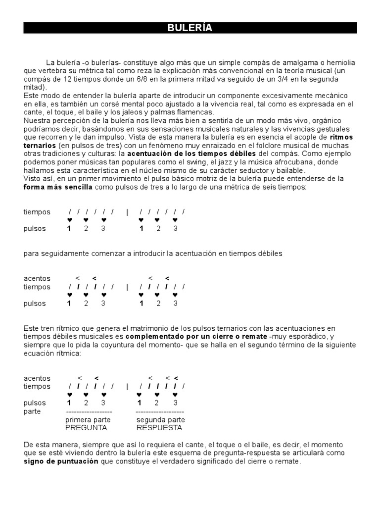 Bulería | PDF | Ritmo | Las artes escénicas