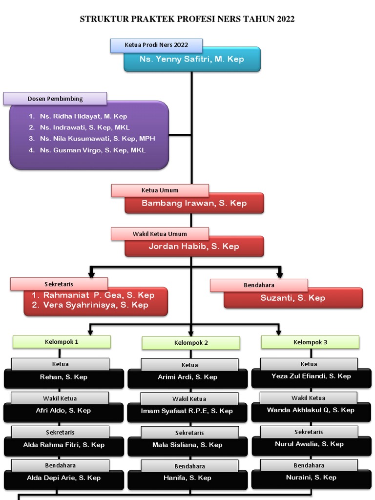 Struktur Praktek Profesi Ners Tahun 2022 - 2 | PDF