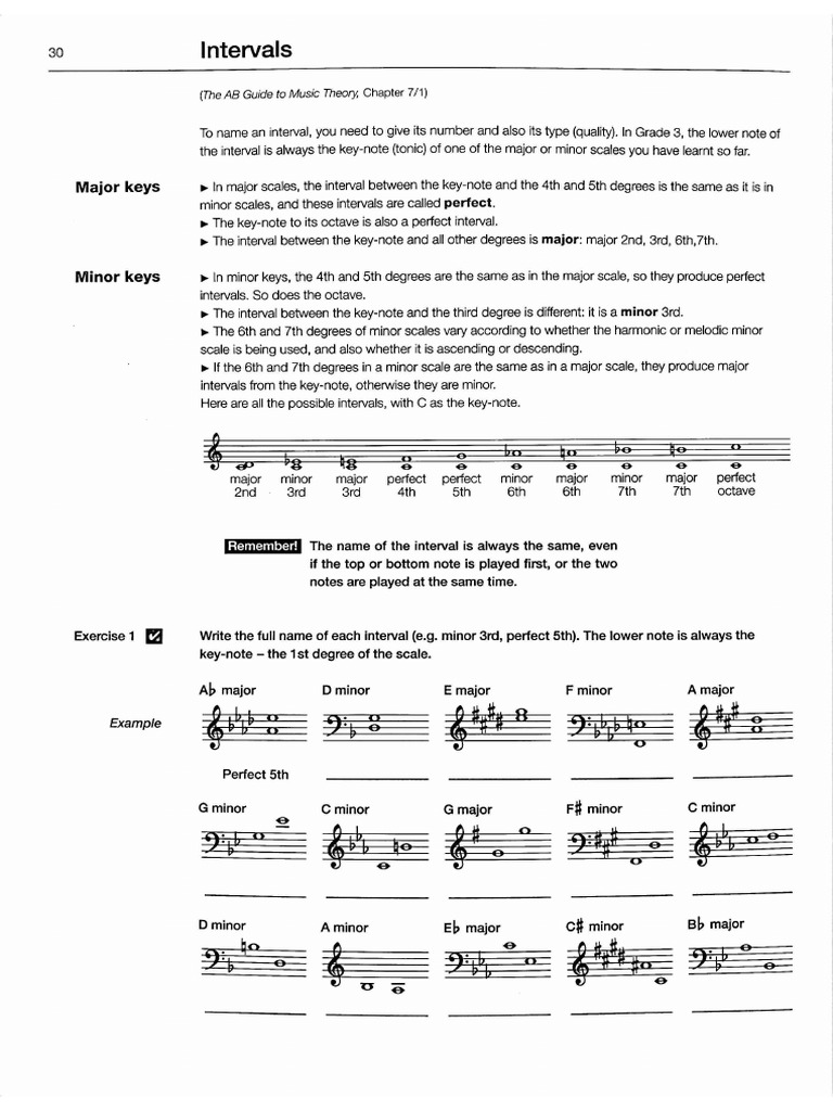 ABRSM - Grade 3 (Intervals) | PDF