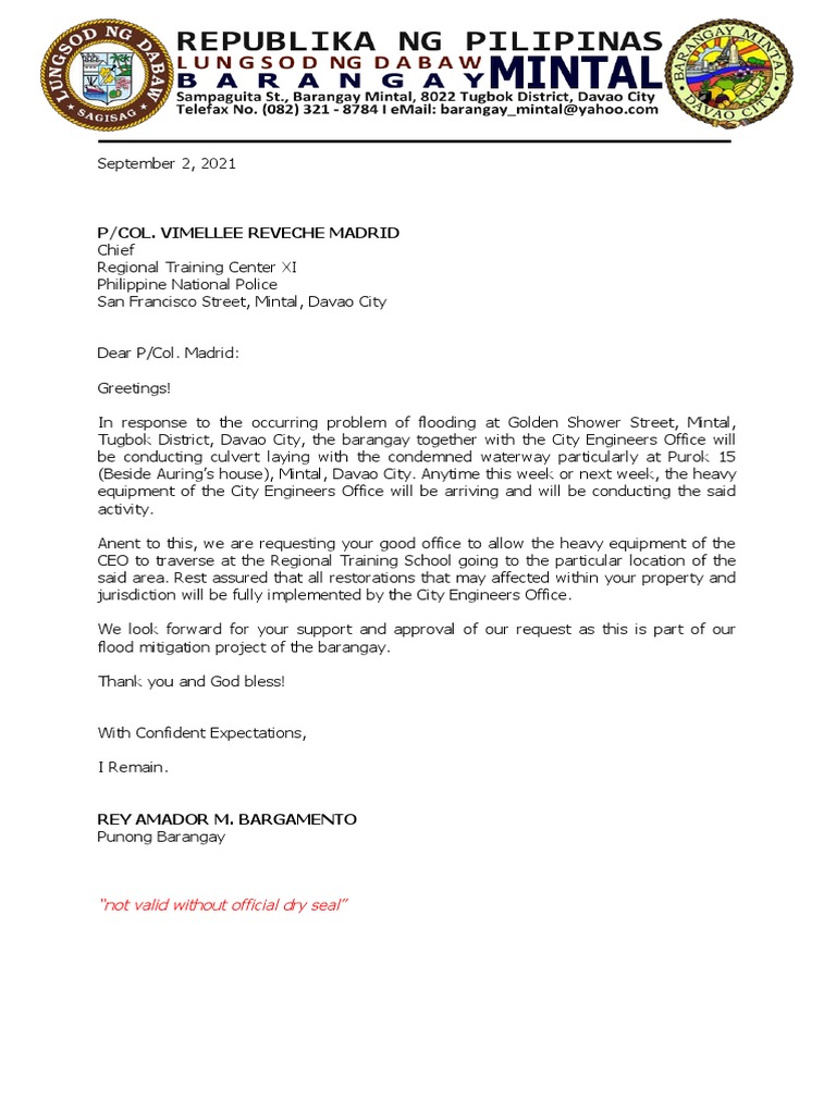 Request Permission - BAckhoe | PDF