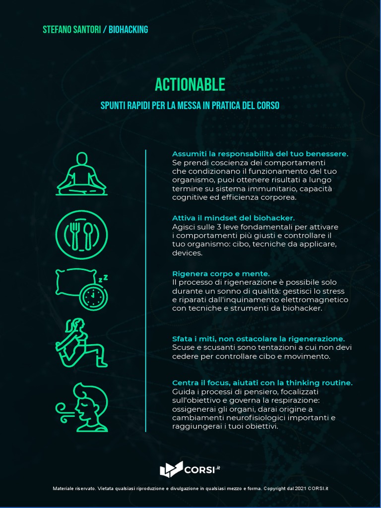 Santori - Biohacking - Actionable | PDF