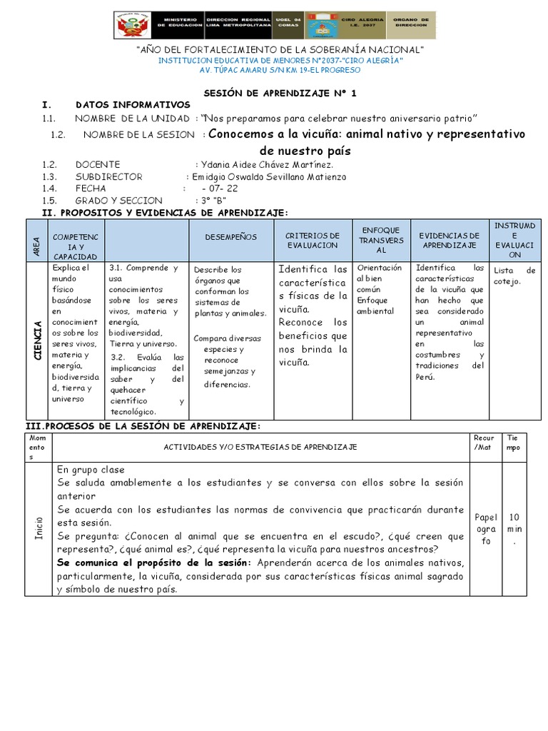 Sesion 1 de Ciencia y Tec 05 de Julio | PDF | Información | Aprendizaje