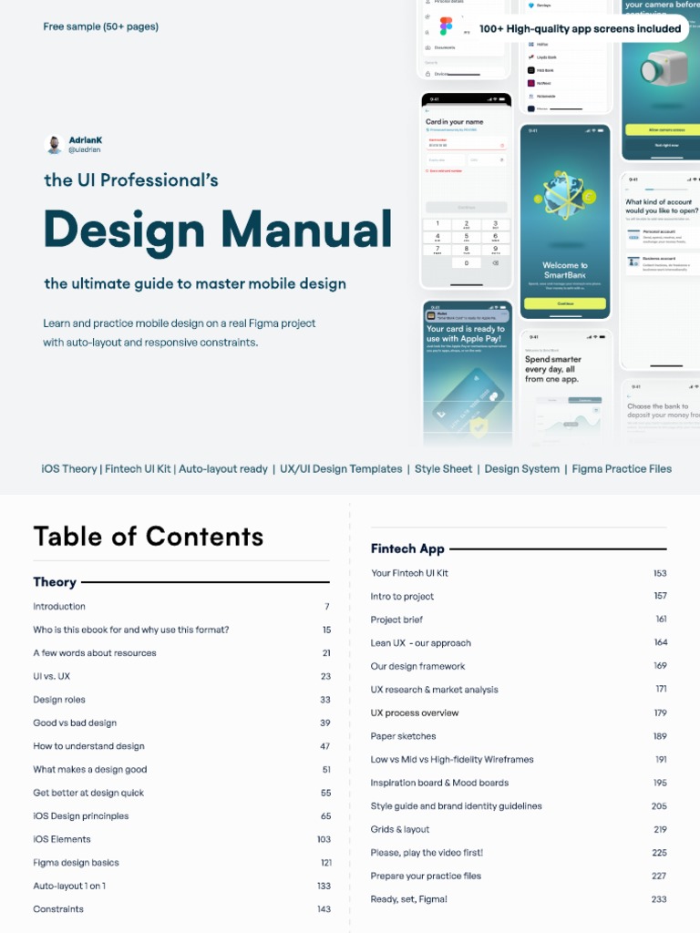 (Free Copy) The UI Professional's Design Manual | PDF | Ios | Mobile App