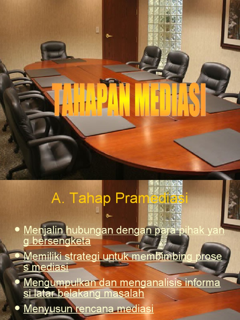 13 Tahapan Mediasi | PDF