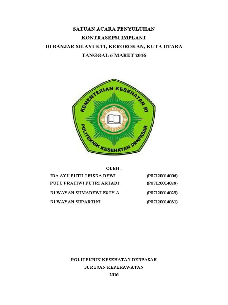 SAP Kontrasepsi Implant | PDF
