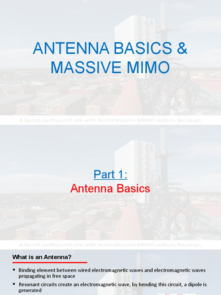 Longnt37 - Antenna Basics & Massive MIMO - v2 | PDF | Antenna (Radio ...