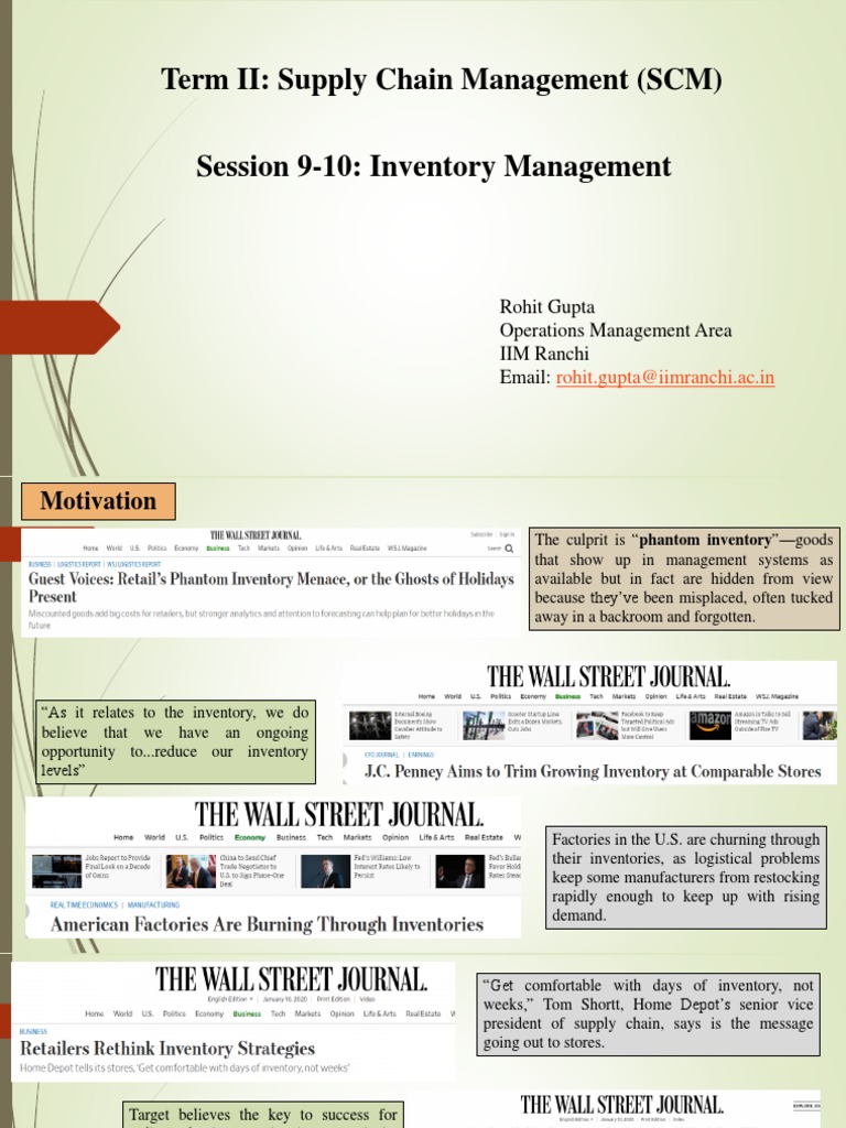 An Accurate Title: Inventory Management Strategies and ABC Analysis for Optimal Inventory ...