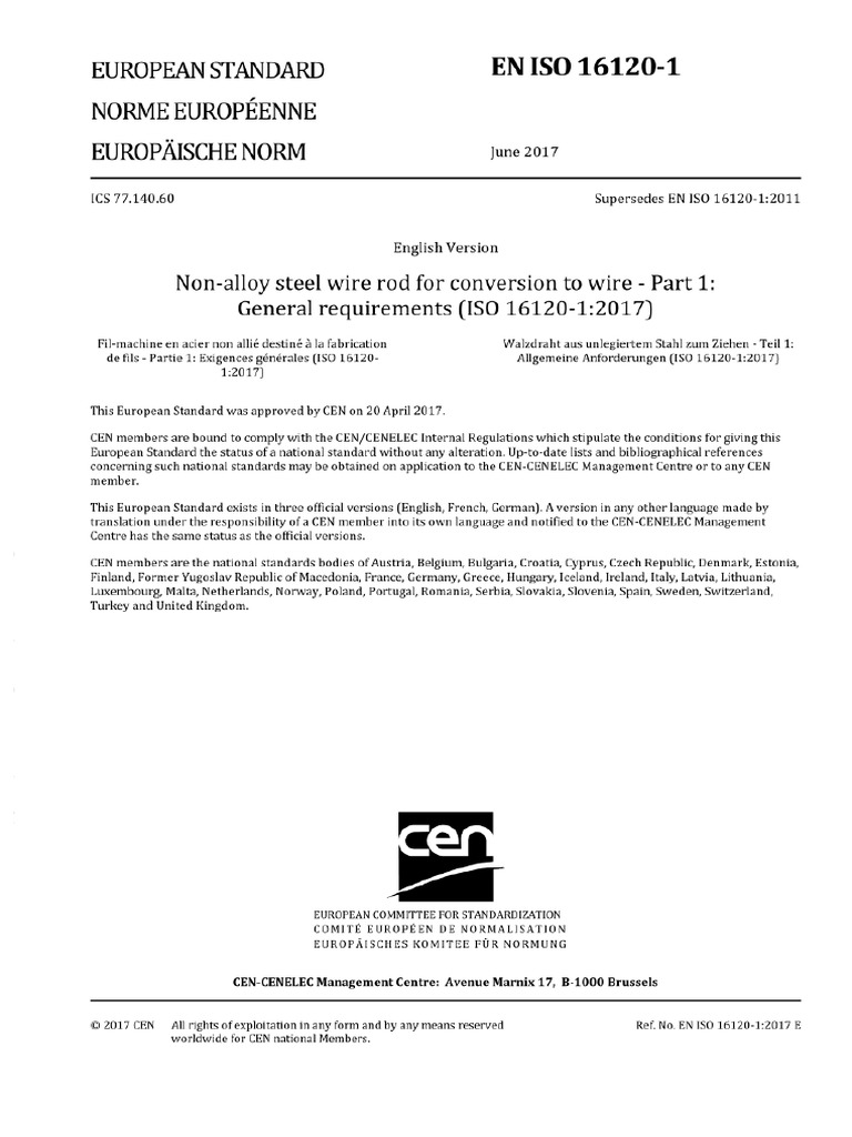 En Iso 16120-1-2017 | PDF