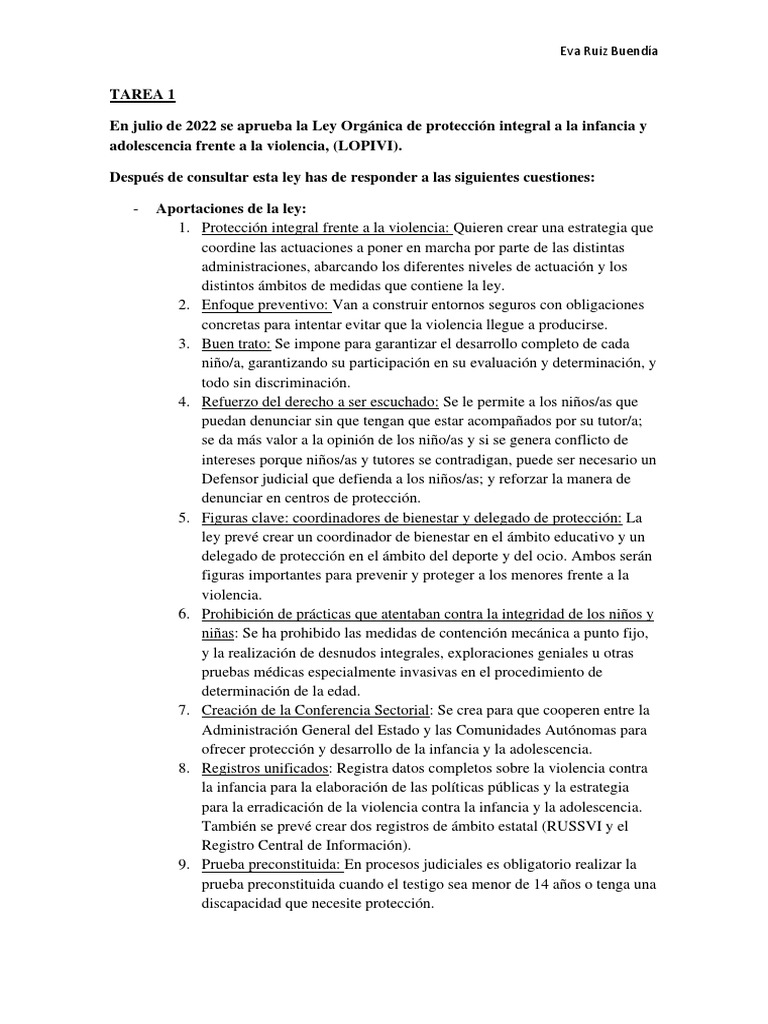 Ruiz Buendia Eva Tarea1 IFAM | PDF | Violencia | Abuso infantil