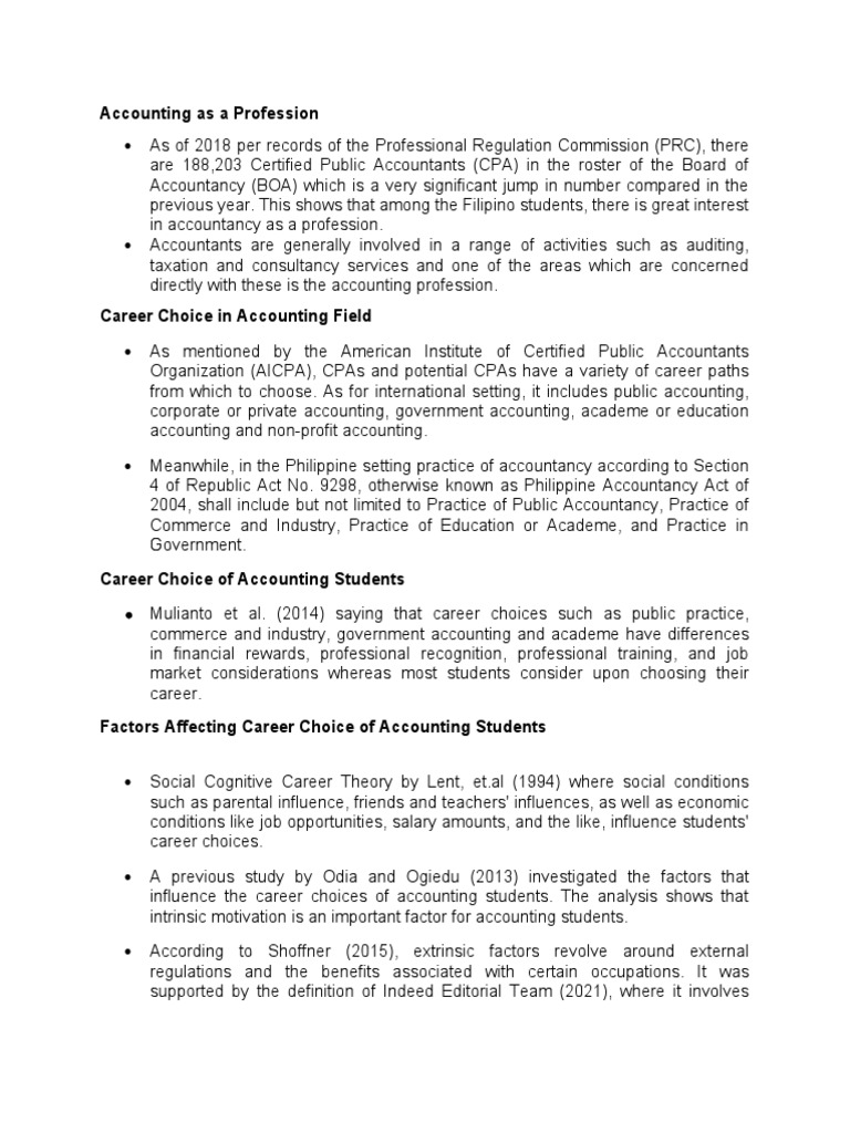 Accounting As A Profession | PDF | Certified Public Accountant | Accounting