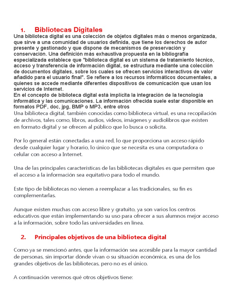 Bibliotecas Digitales | PDF | Libreria digital | Informática