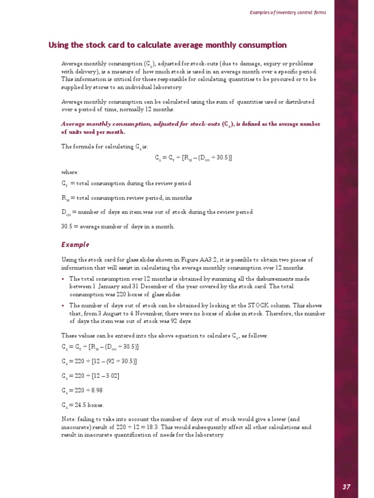 Guidance On Specifications For TB Lab Supply AA33 | PDF | Inventory ...