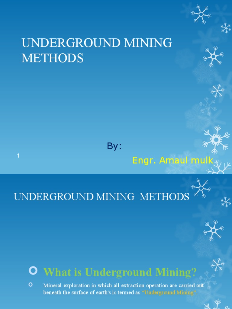 Room & Pillar.7 | PDF