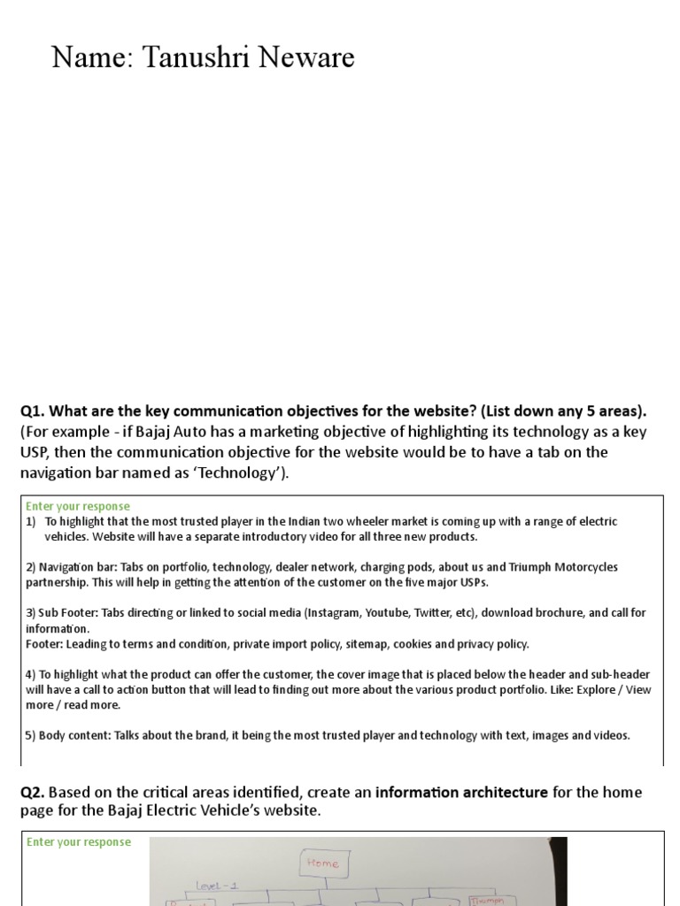 Exhibit-BajajAutoProject Tanushri Neware | PDF