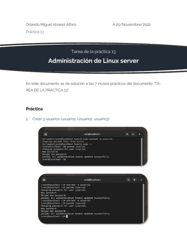 SO (12-13) - Administración de Linux Server (Orlando Alvarez) | PDF ...