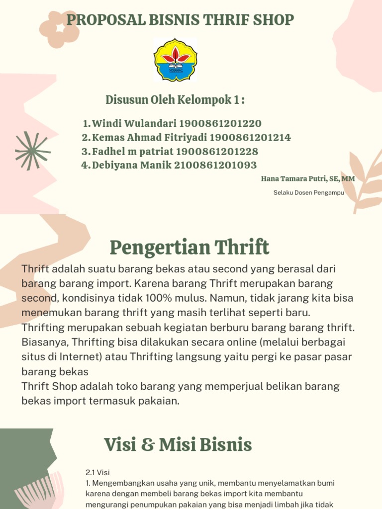 Bisinis Thrift Shop | PDF