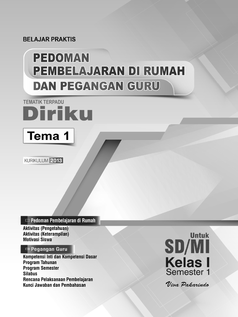 PG Kelas I - Tema 1 - Diriku | PDF