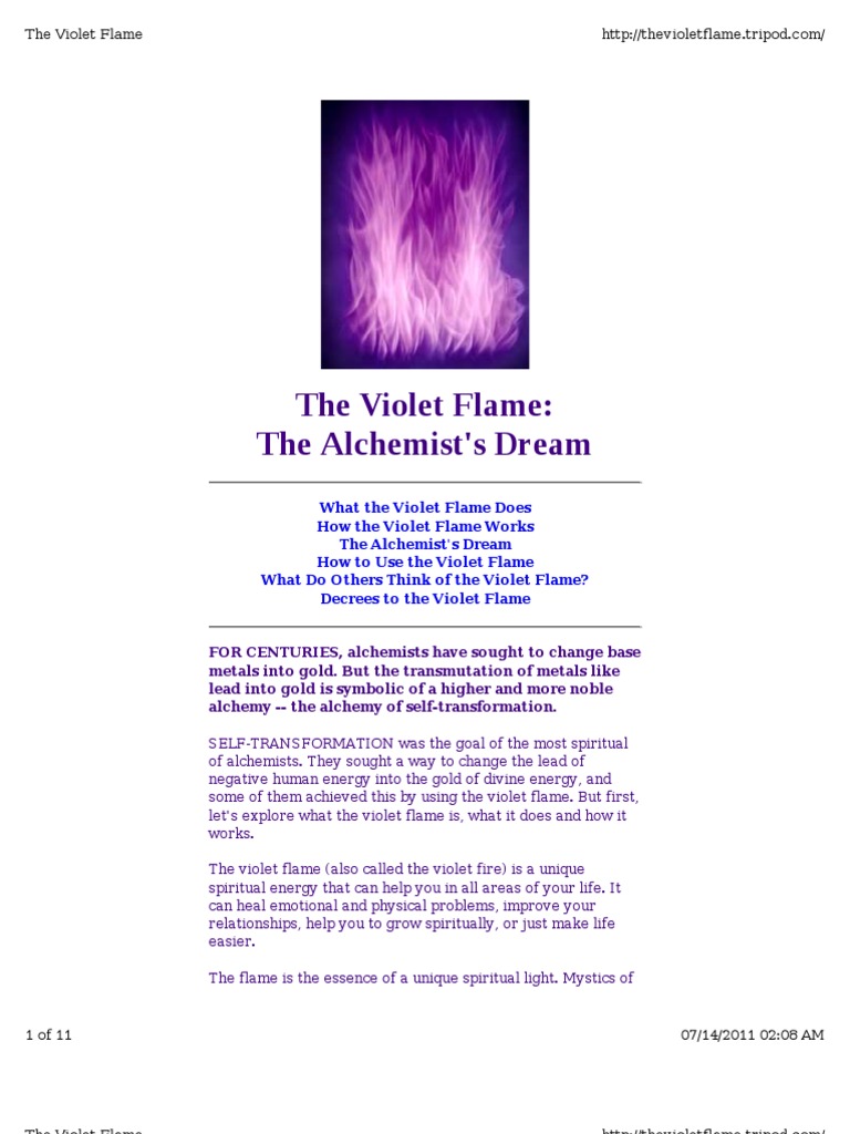 Violet Flame | PDF | Ascended Master | Alchemy