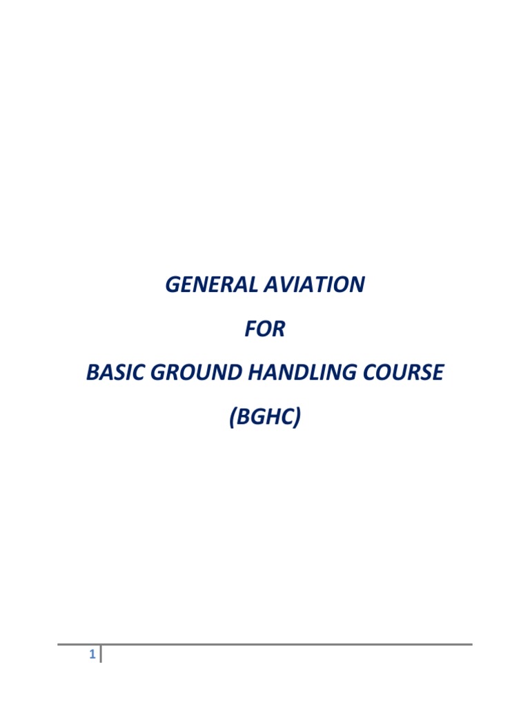 Basic Ground Handling Course | PDF