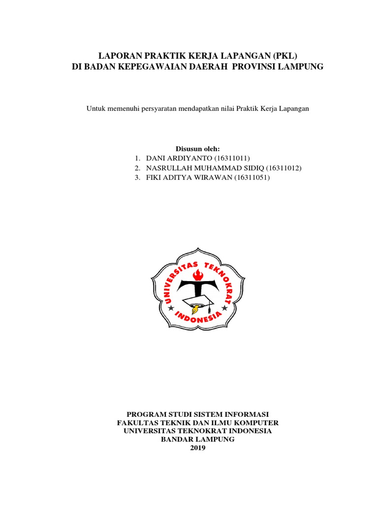 Berkas PKL (Dani Ardiyanto, Nasrullah M Sidiq, Fiki Aditya Wirawan) | PDF
