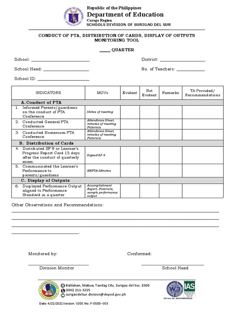School PTA and Progress Monitoring | PDF