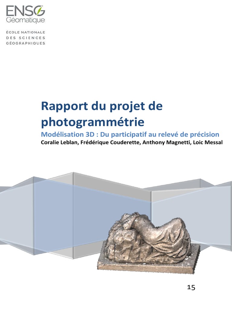 Rapport Final Projet Modelisation 3D | PDF | Appareil photographique ...