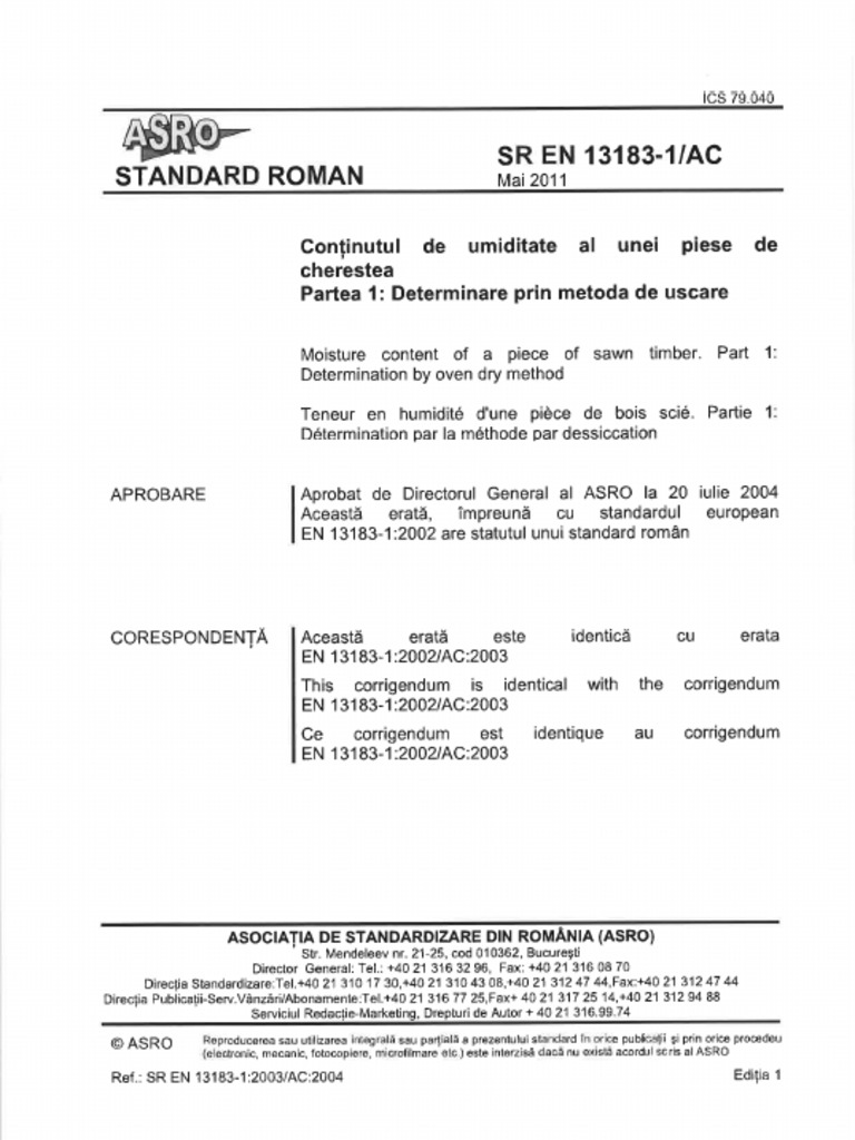 SR en 13183-1 + Ac | PDF