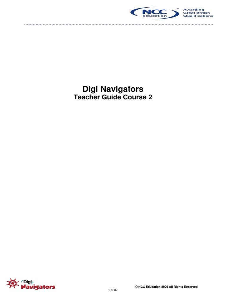 Digi Navigators Course 2 - Teacher Guide | PDF | Malware | Computer Virus