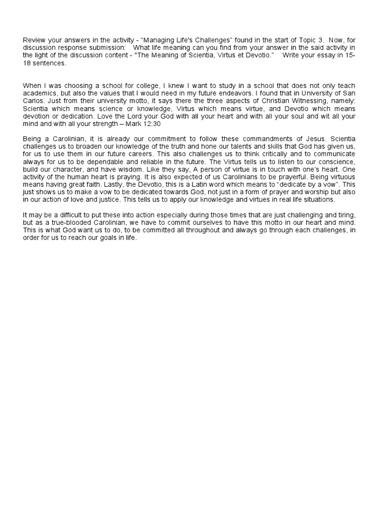 The Meaning of Scientia, Virtus and Devotio | PDF | Virtue | Prayer