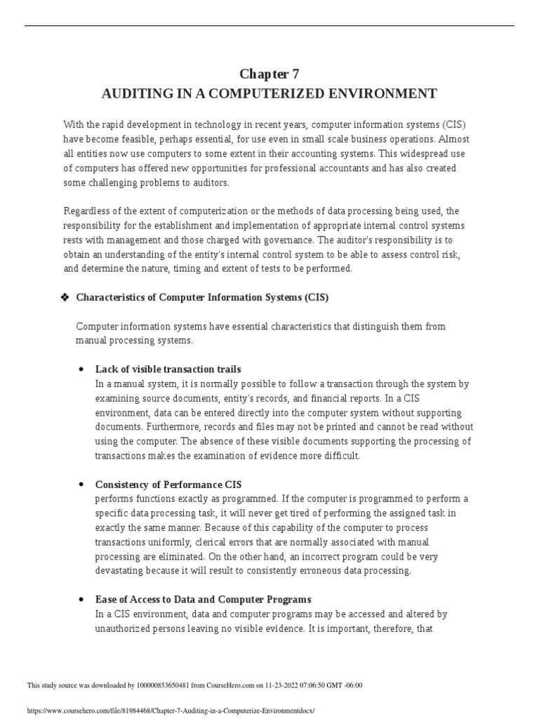 Auditing in a Digital World | PDF | Audit | Internal Control