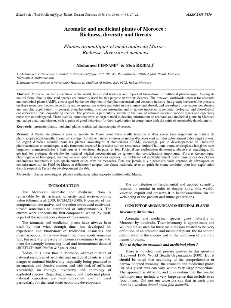 Aramatic Plants Morocco | PDF | Botanique | Plantes