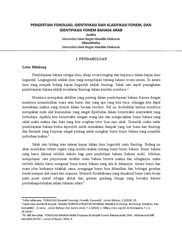 Pengertian Fonologi | PDF