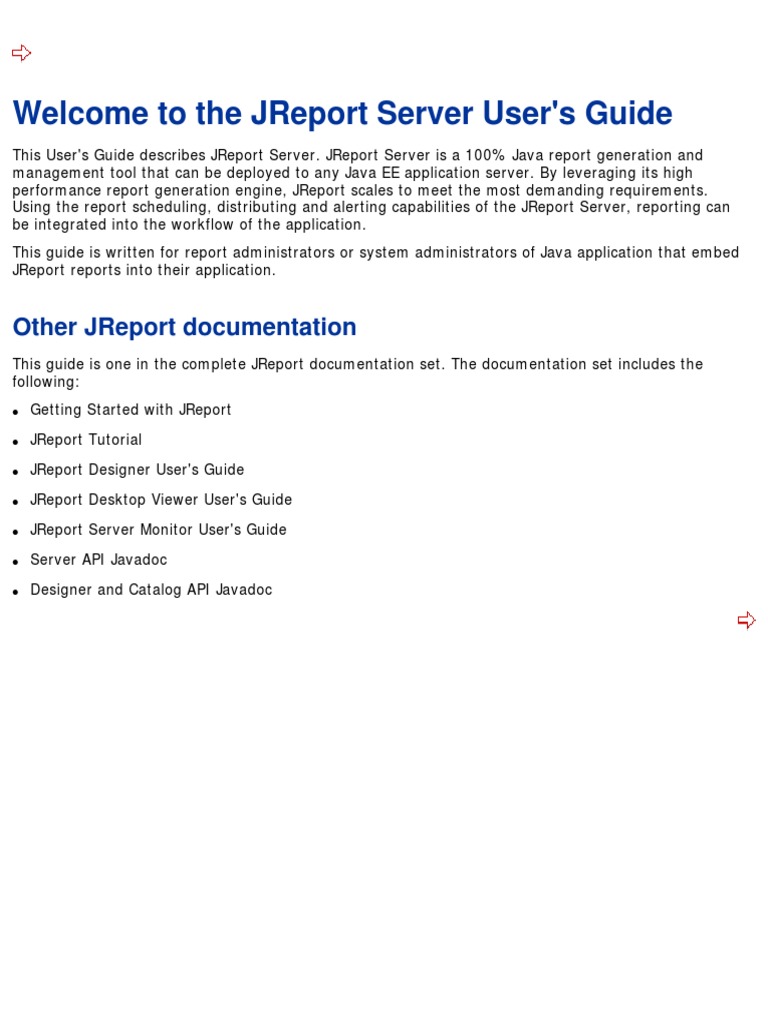 JReport Server User's Guide | PDF | Databases | Ibm Db2