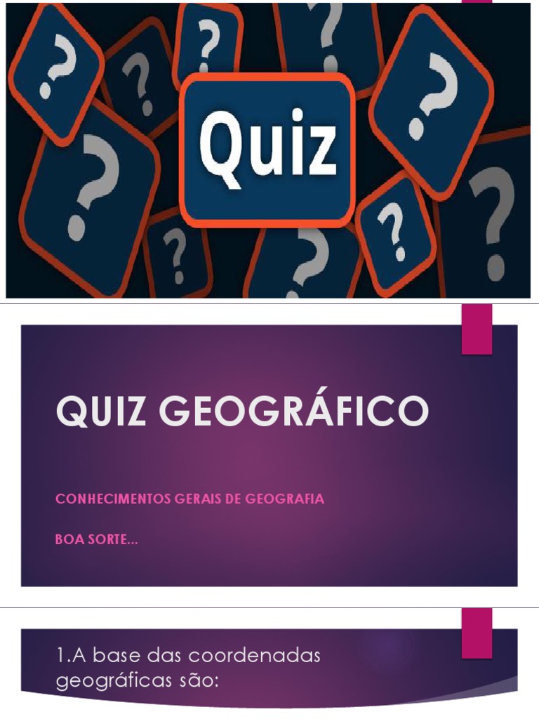 Quiz Geográfico: Conhecimentos Gerais de Geografia | PDF | Américas ...