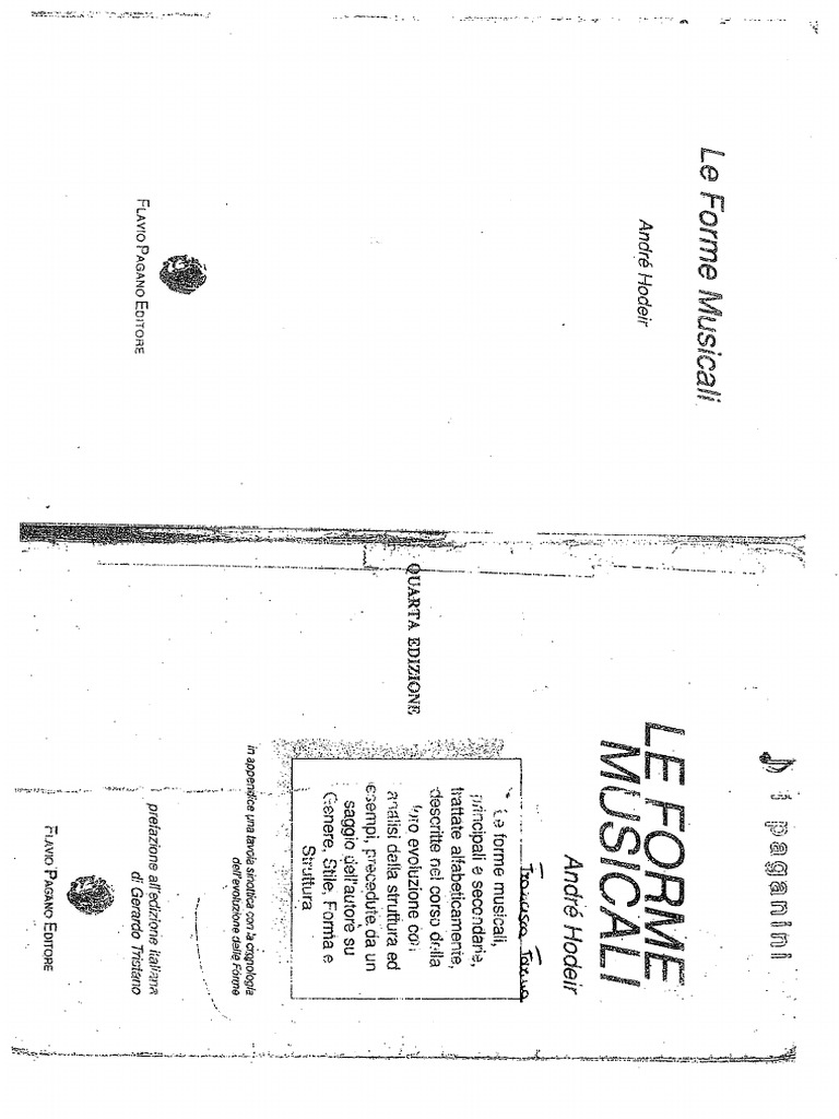 Forme Musicali Hodeir | PDF