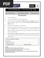 VMC - SOSE IX HRT - 3 (Question Paper) | PDF | Teaching Methods & Materials