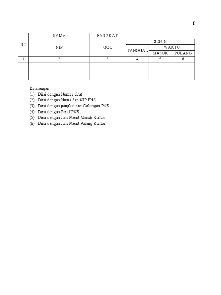 Rekap Dafdir Pegawai Disdik | PDF