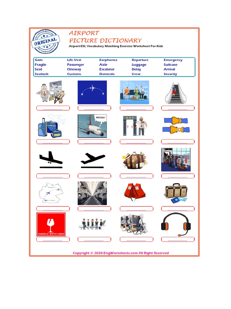 Airport Picture Dictionary | PDF