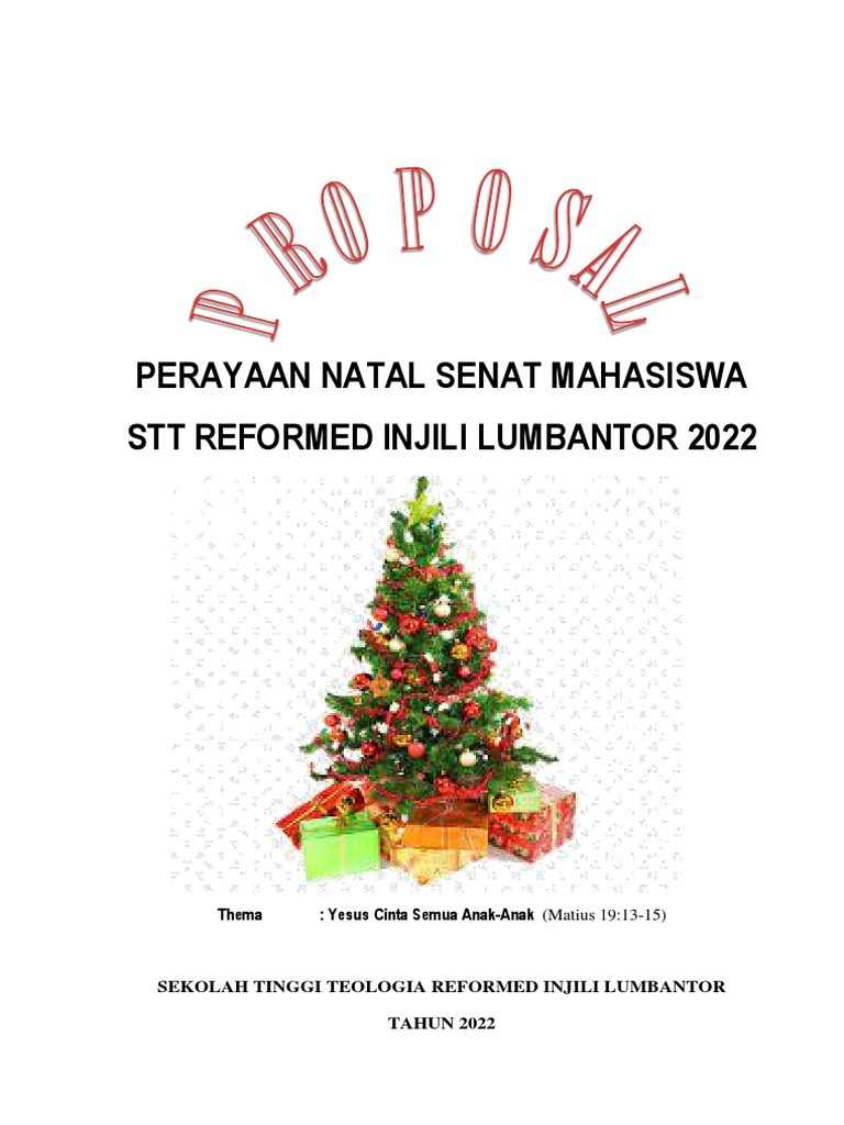 Perayaan Natal Senat Mahasiswa-Proposal | PDF