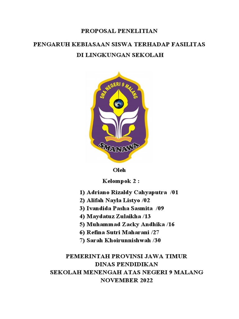 PROPOSAL PENELITIAN K2 v1 | PDF