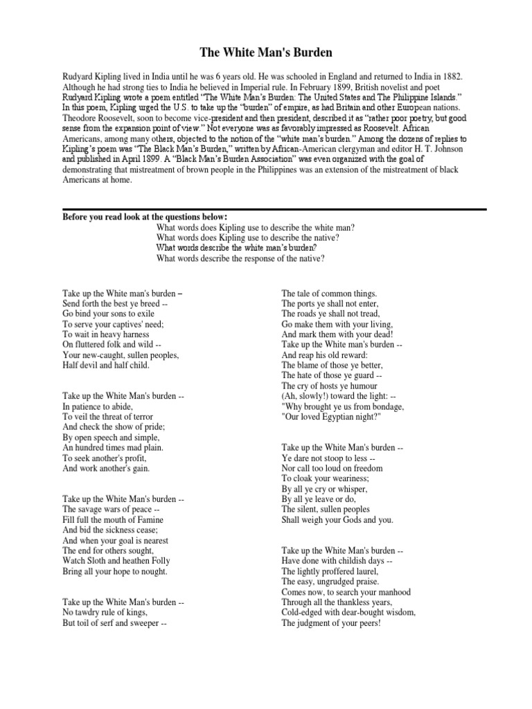 The White Mans Burdendocx 2jxek4b | PDF