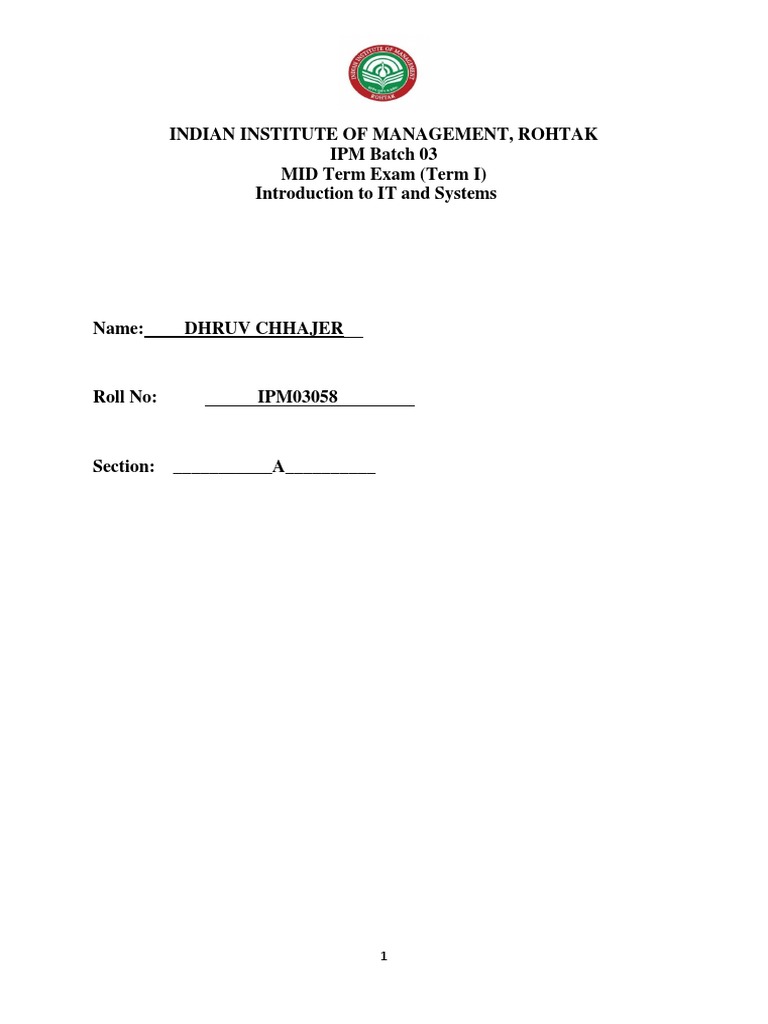 Introduction To IT and Systems | PDF | Walmart | Internet Service Provider