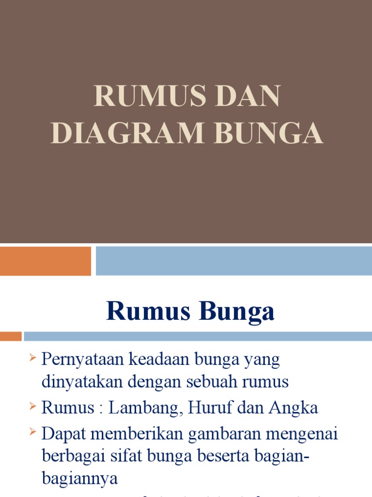 Rumus Dan Diagram Bunga PPT Filename UTF 8 Rumus Dan Diagram Bunga | PDF